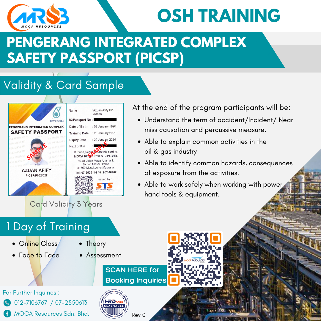 PENGERANG INTEGRATED COMPLEX SAFETY PASSPORT - MOCA Resources Sdn Bhd